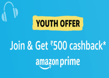 Amazon Prime Membership at Rs. 499/year - [ Youth Offer]