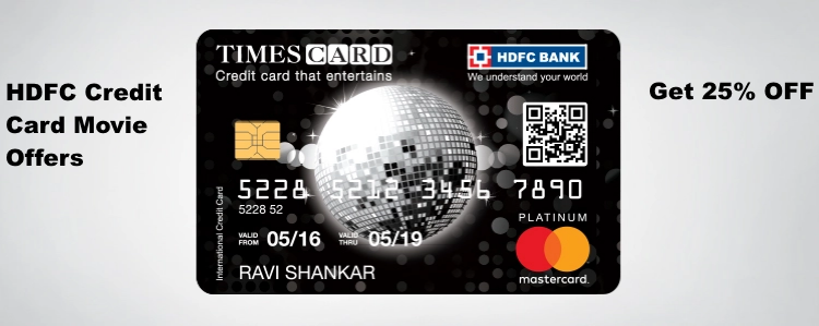 HDFC Credit Card Movie Offers - Up to 25% OFF on BookMyShow
