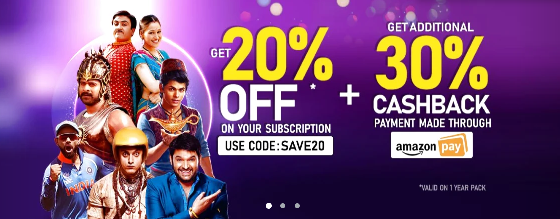 SonyLiv Amazon Pay Offer- Get 20% OFF + Up to 150 Amazon Pay Cashback