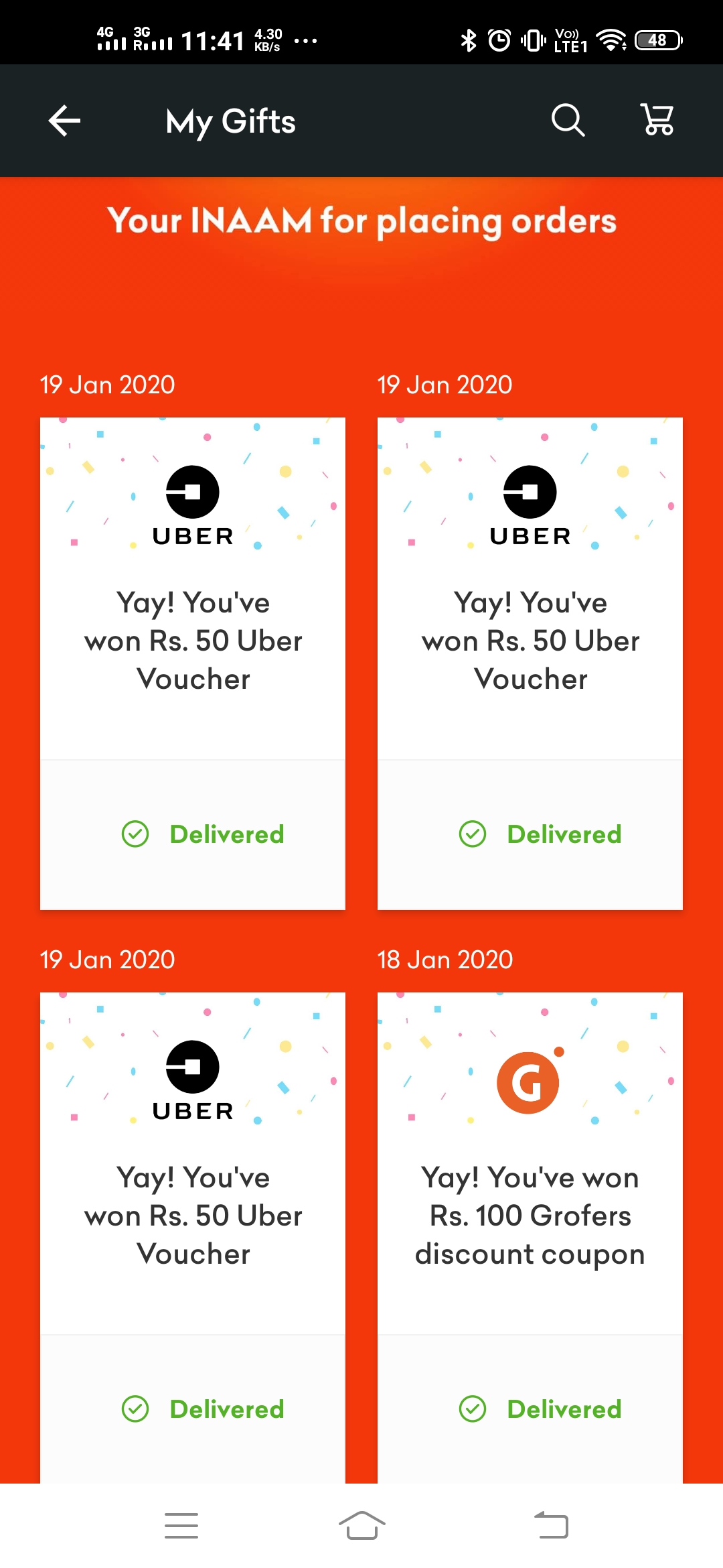 Grofers Grand Orange Bag Days 2020 - 100% Cashback on Groceries (18th ...