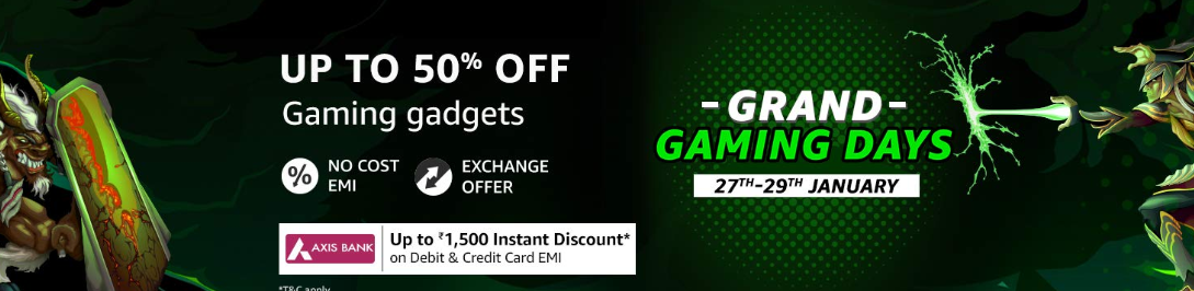 Amazon Great Gaming Days Sale: Get up to 50% Off